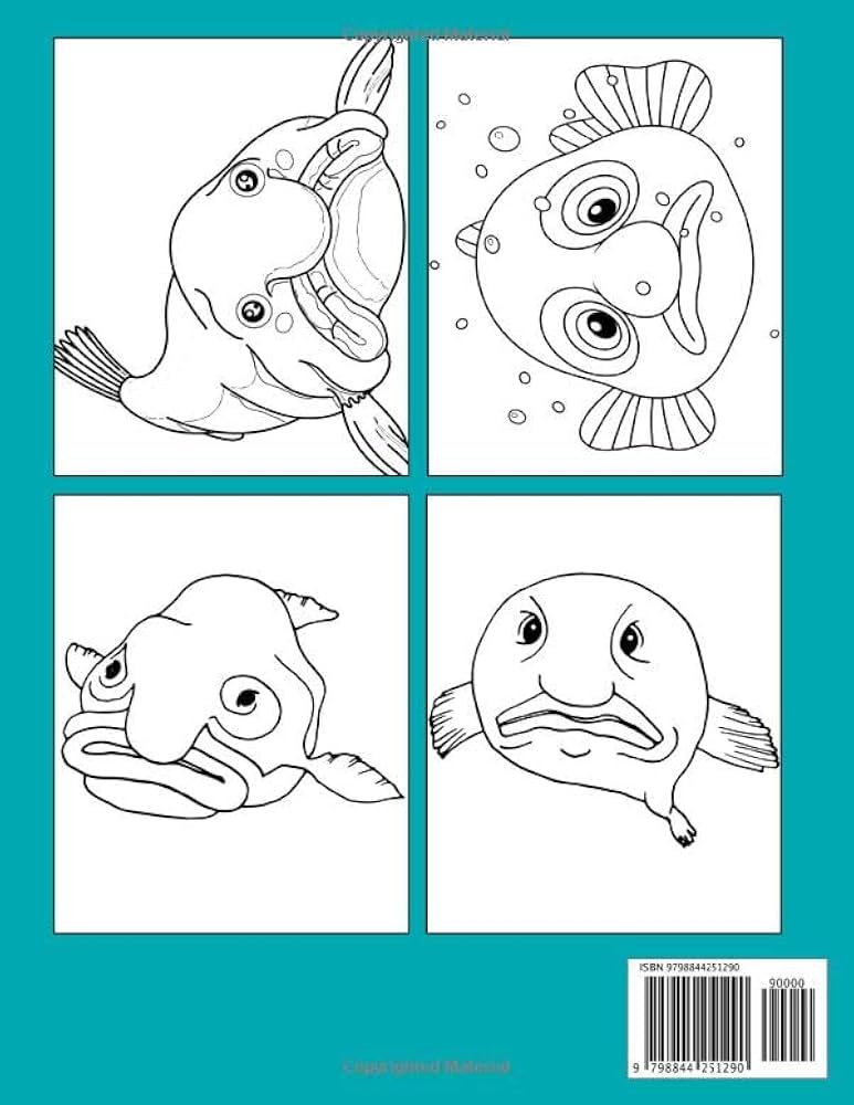 Blobfish Coloring Pages
