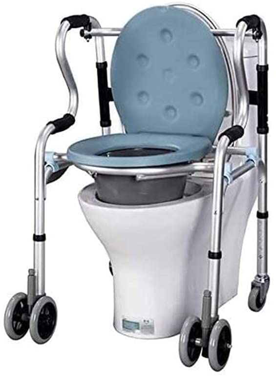 Buy Commode Chair for Seniors Transport Bedside Commode Aluminum Shower ...