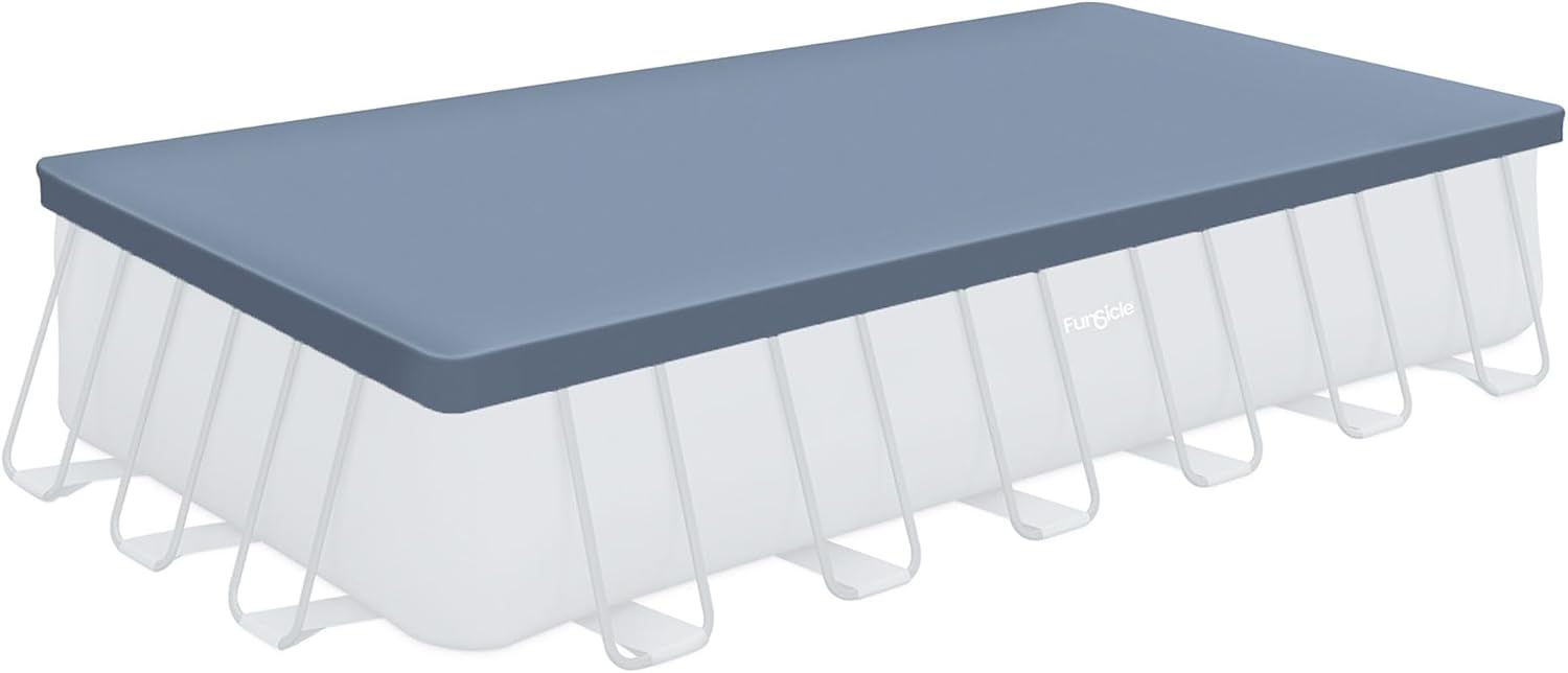 Amazon.com : Funsicle Durable Rectangular Pool Cover with Adjustable ...