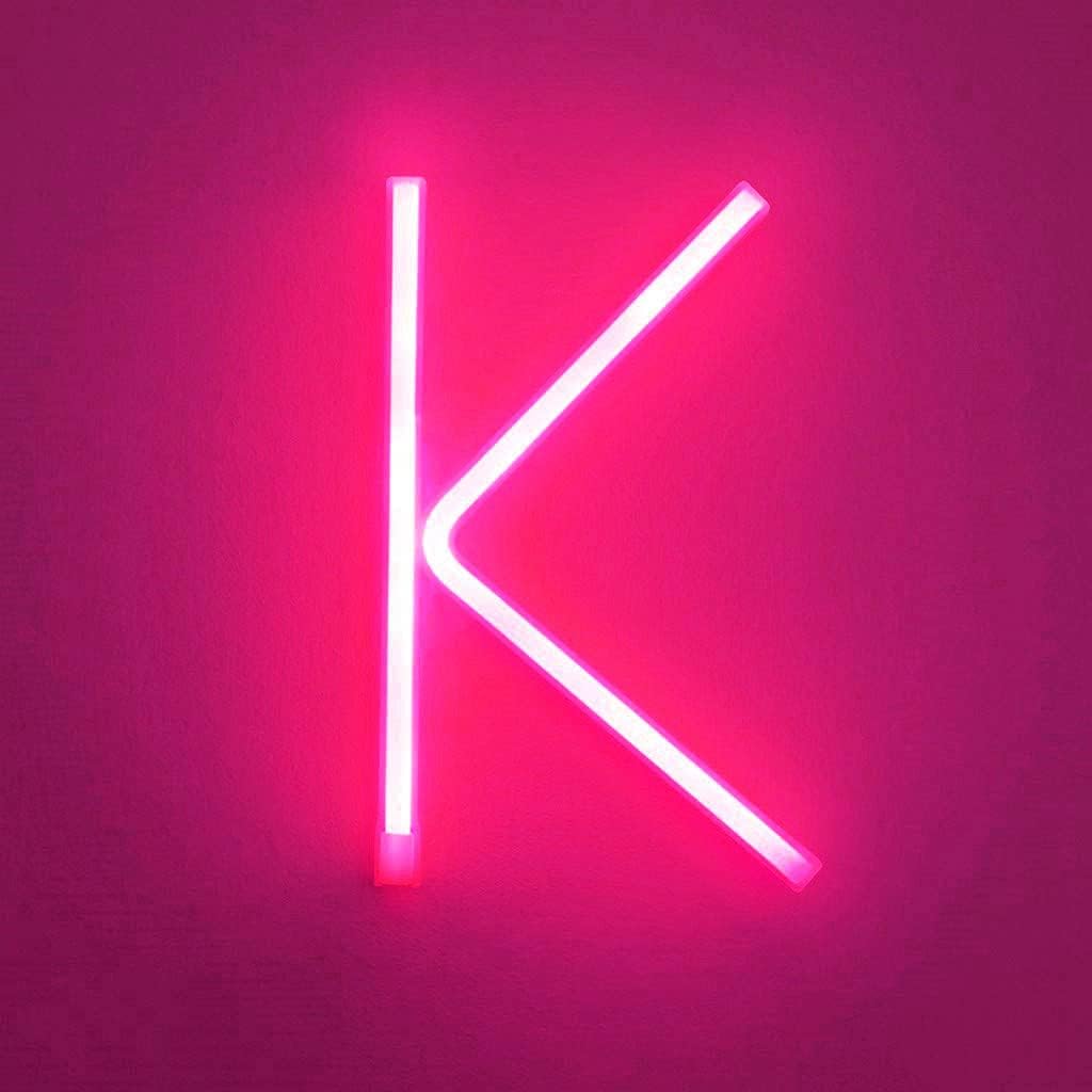 Amazon.com : Neon Sign, Letter Neon Signs Neon Alphabet Light Light Up ...