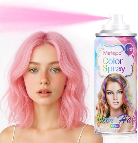 Amazon.com : Pink Temporary Hair Color Spray for Adult & Teens Kids, 1 ...