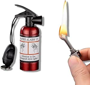 Amazon.com: Permanent Match Lighter,Flint Metal Keychain Match,Fire ...