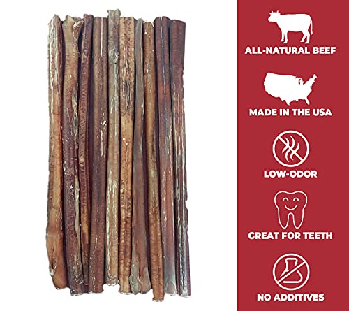 12 Inch Premium Grade All-Natural Bully Sticks - USA-Made Rawhide ...
