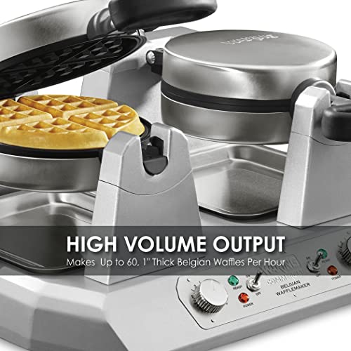 Waring Commercial WW250X Double Side by Side Belgian Waffle Maker ...
