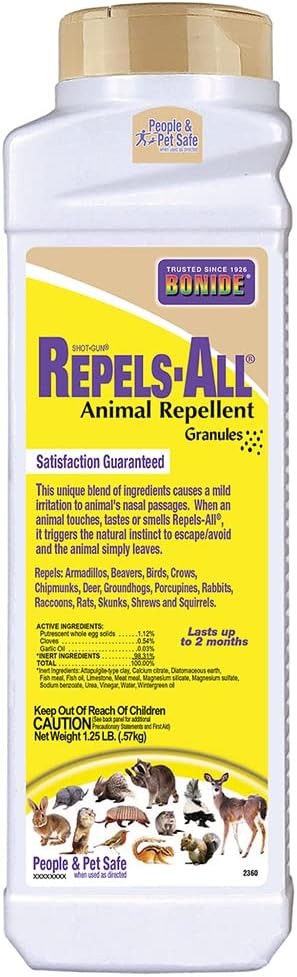 Amazon.com: Bonide Repels-All Animal Repellent Granules, 1.25 lbs Ready ...
