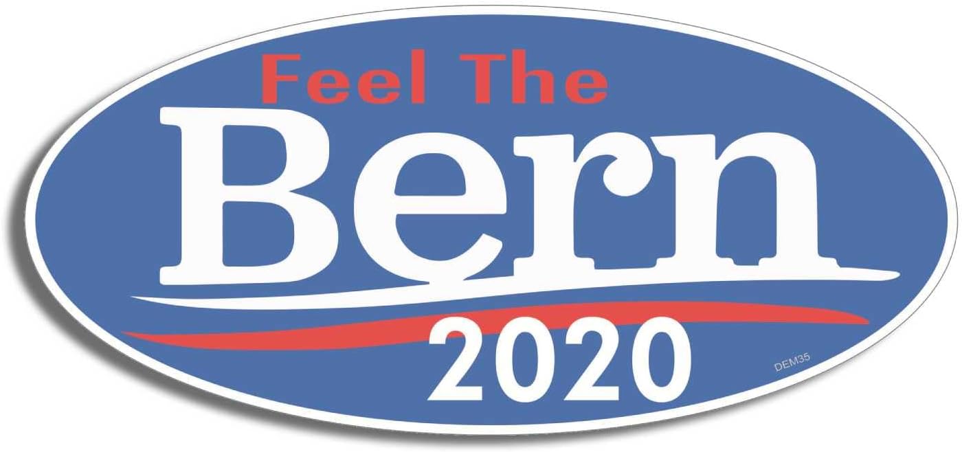 Amazon.com - Gear Tatz - Oval Bumper Sticker - Feel The Bern' - Bernie ...