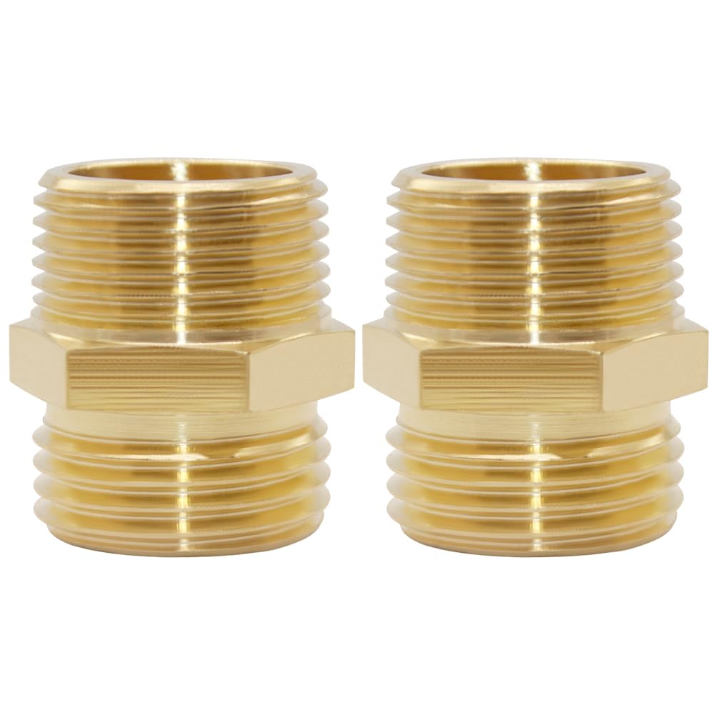 Amazon.com: Joywayus 3/4" GHT Male Thread x 3/4" NPT Male Thread Brass ...