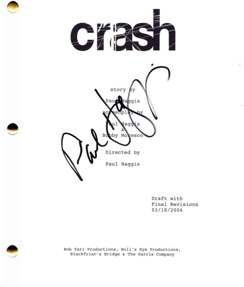 PAUL HAGGIS SIGNED AUTOGRAPH – CRASH MOVIE SCRIPT – SANDRA BULLOCK ...
