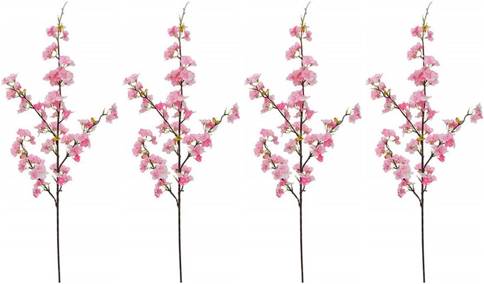 Amazon.com: NatureMan 4 pcs Artificial Cherry Blossom Flower Branches ...