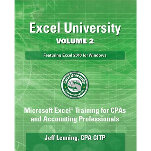 Amazon.com: Excel University Volume 2 - Featuring Excel 2010 for ...