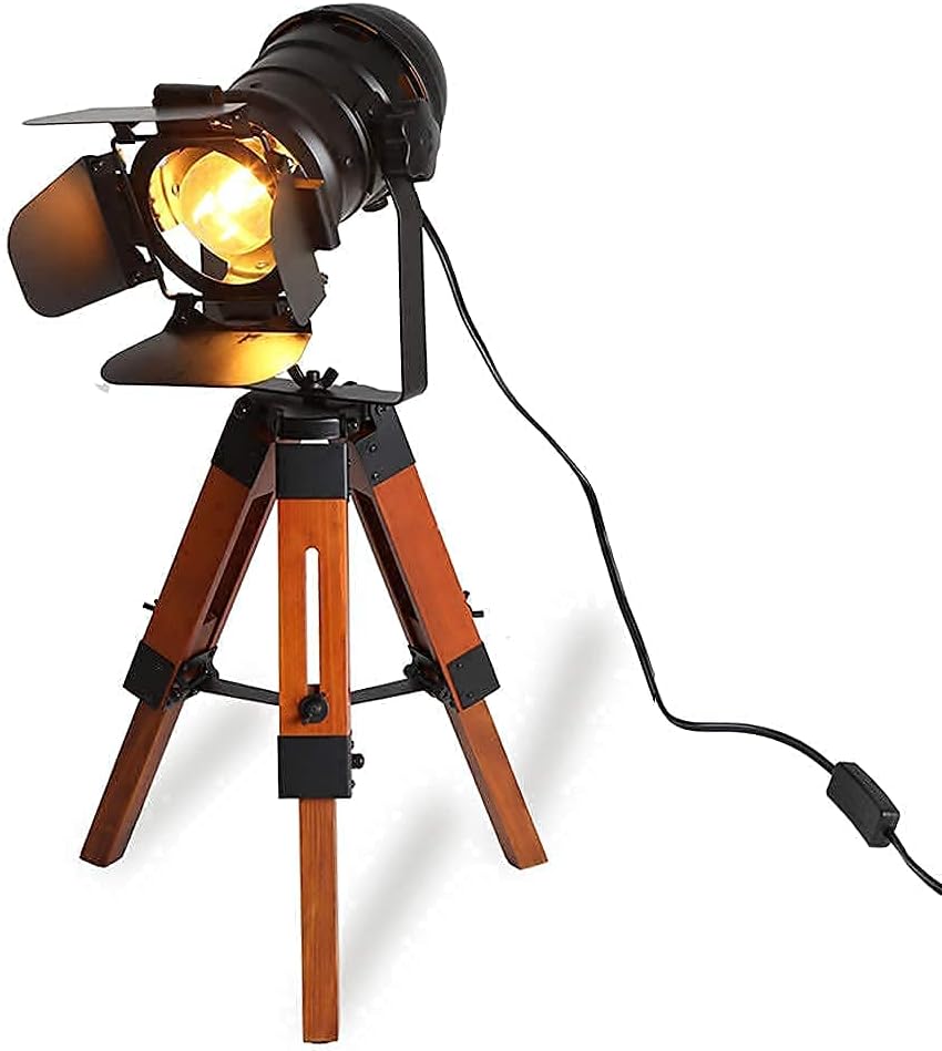 collectiblesBuy Vintage Model Searchlight Wood Antique Tripod Style ...