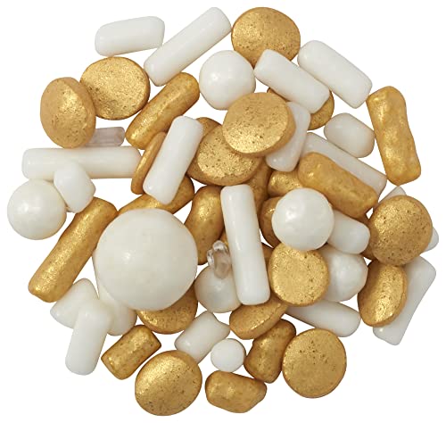 Snapklik.com : Gold Celebration Wishes Fusion Mix Sprinkles, 26oz ...