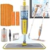 Amazon.com: 2 in 1 Spray Mop and Window Squeegee with 4 Washable Pads ...