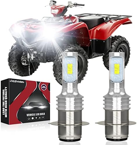 CHUSYYRAY H6 LED Bulbs Compatible with Yamaha Kodiak 400 450 Rhino 660 ...