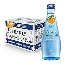 Amazon.com : Clearly Canadian Orchard Peach Sparkling Spring Water Beverage, Natural ...