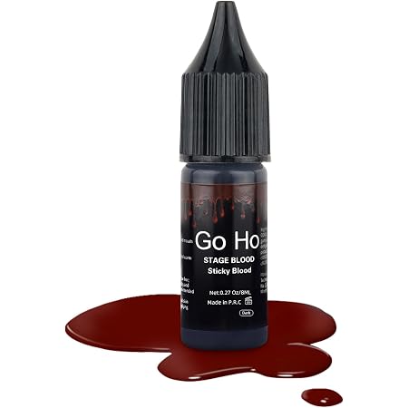 Amazon.com : Go Ho Dripping Fake Blood Washable(0.27 oz),Edible Fake ...