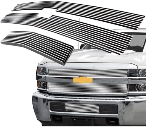 Amazon.com: Front Polished Billet Grille Grill Compatible with Chevy ...