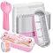 Amazon.com: ylnurac 25Pack Pink Aluminum Foil Mini Loaf Pans With Lids ...