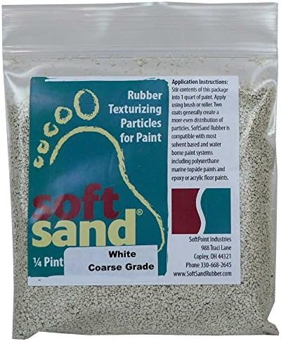 SoftSand Rubber Particles SR-101 Non-Skid Coatings (4 Ounce Coarse ...
