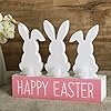 Amazon.com: Easter Decorations for The Home, 4 Pcs Easter Bunny Table ...