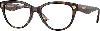 Versace Eyeglasses VE 3365 U 108 Havana at Amazon Women’s Clothing store