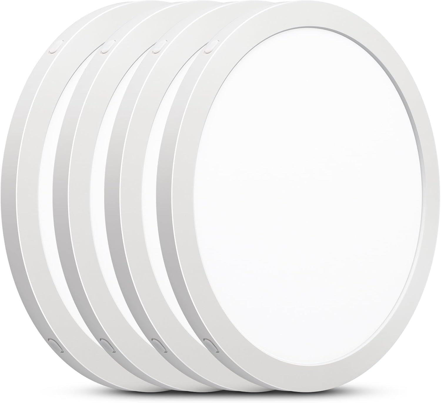 4-Pack LED Flush Mount Ceiling Light Fixture, 5000K Daylight White ...