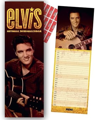 Elvis Presley Calendar 2025 A3 Elvis Wall Calendar Gift with Free ...