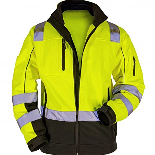 ANSI Class 3 Hi Visibility Safety Softshell Jacket with Reflective ...