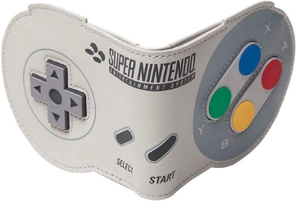 Bioworld Nintendo SNES Controller Shaped Bi-Fold Wallet, Multi-Colour ...
