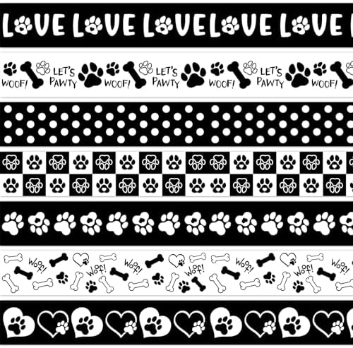 Amazon.com: JarThenaAMCS 80.4Ft Paw Print Bulletin Board Borders Black ...