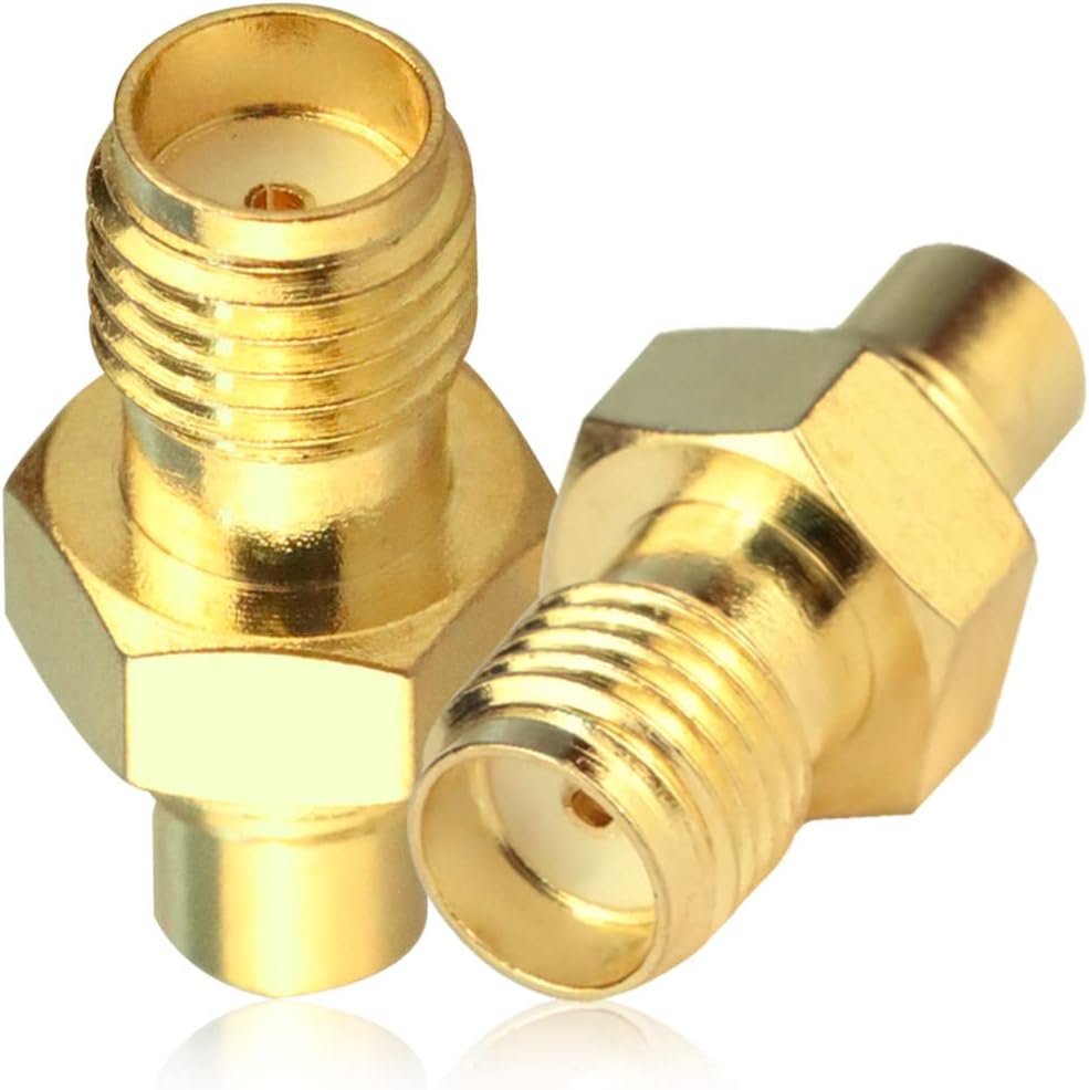 TUOLNK SMA to MCX Adapter SMA Female to MCX Female Coax Connector for Coaxial Cable Antenna 2pcs ...