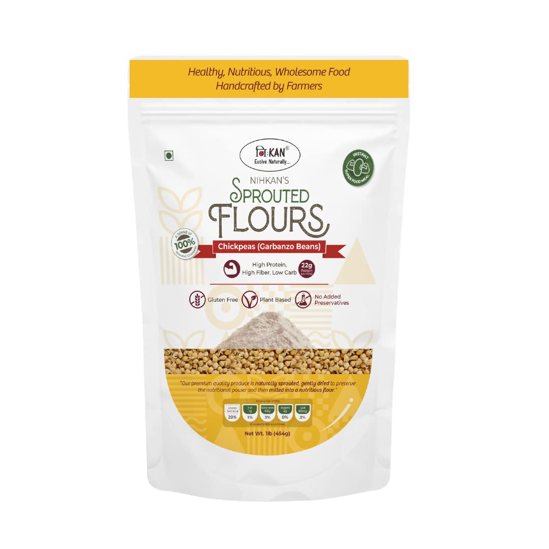 Buy NIHKAN Sprouted Chickpea Flour (Garbanzo Beans)- 454g (1lb ...