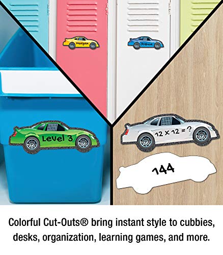 Snapklik.com : Carson Dellosa 48-Piece Colorful Race Car Bulletin Board ...