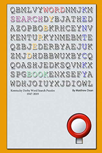 Kentucky Derby Word Search puzzles.: Dean., Mr Matthew.: 9781695645646 ...