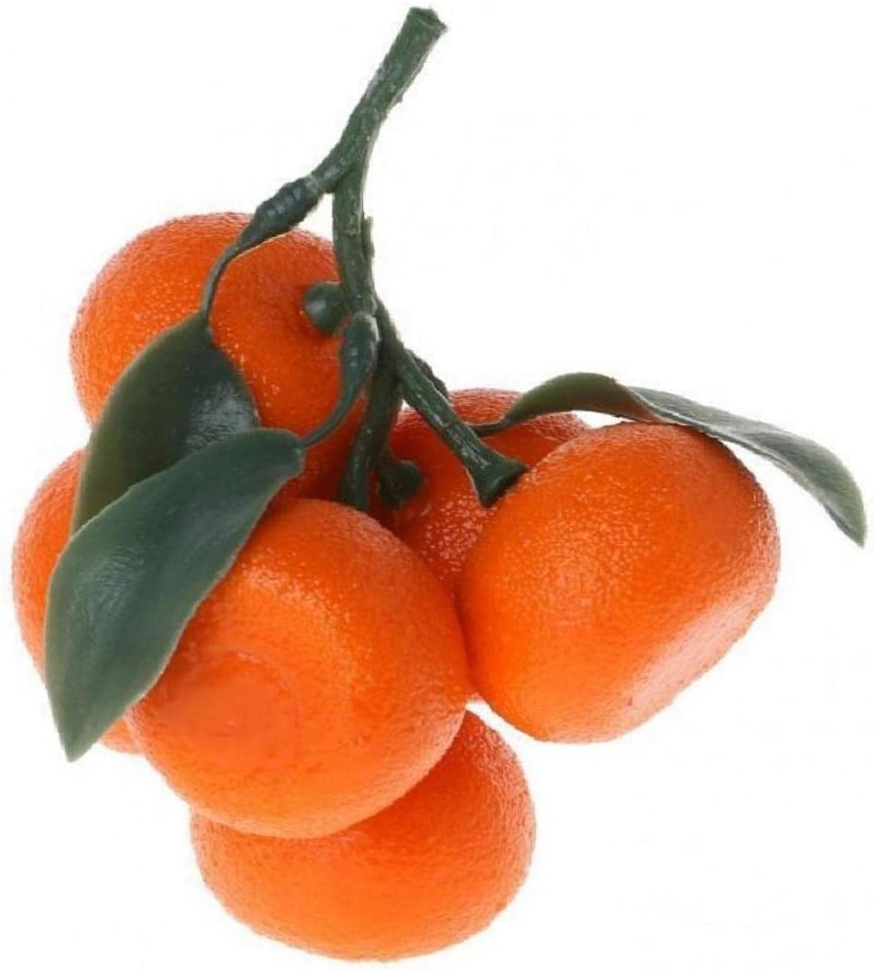 Lipfer Artificial Oranges Lifelike Mini Tangerine Simulation Fruit Set ...