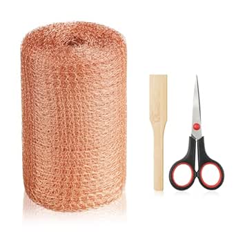 Amazon.com: Copper Mesh Rodent Control Kit - 5 in x 35 ft Copper Mesh ...