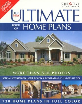 The New Ultimate Book of Home Plans: Creative Homeowner: 9781580113540 ...