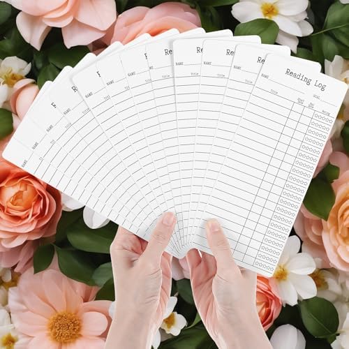 Amazon.com: Mabor 12Pcs Reading List Bookmark Fun Library Cards Blank ...