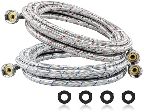 Amazon.com: Washing Machine Hoses (10FT) - 90° Elbow - OCTAGON ...