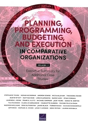 Planning, Programming, Budgeting, and Execution in Comparative ...