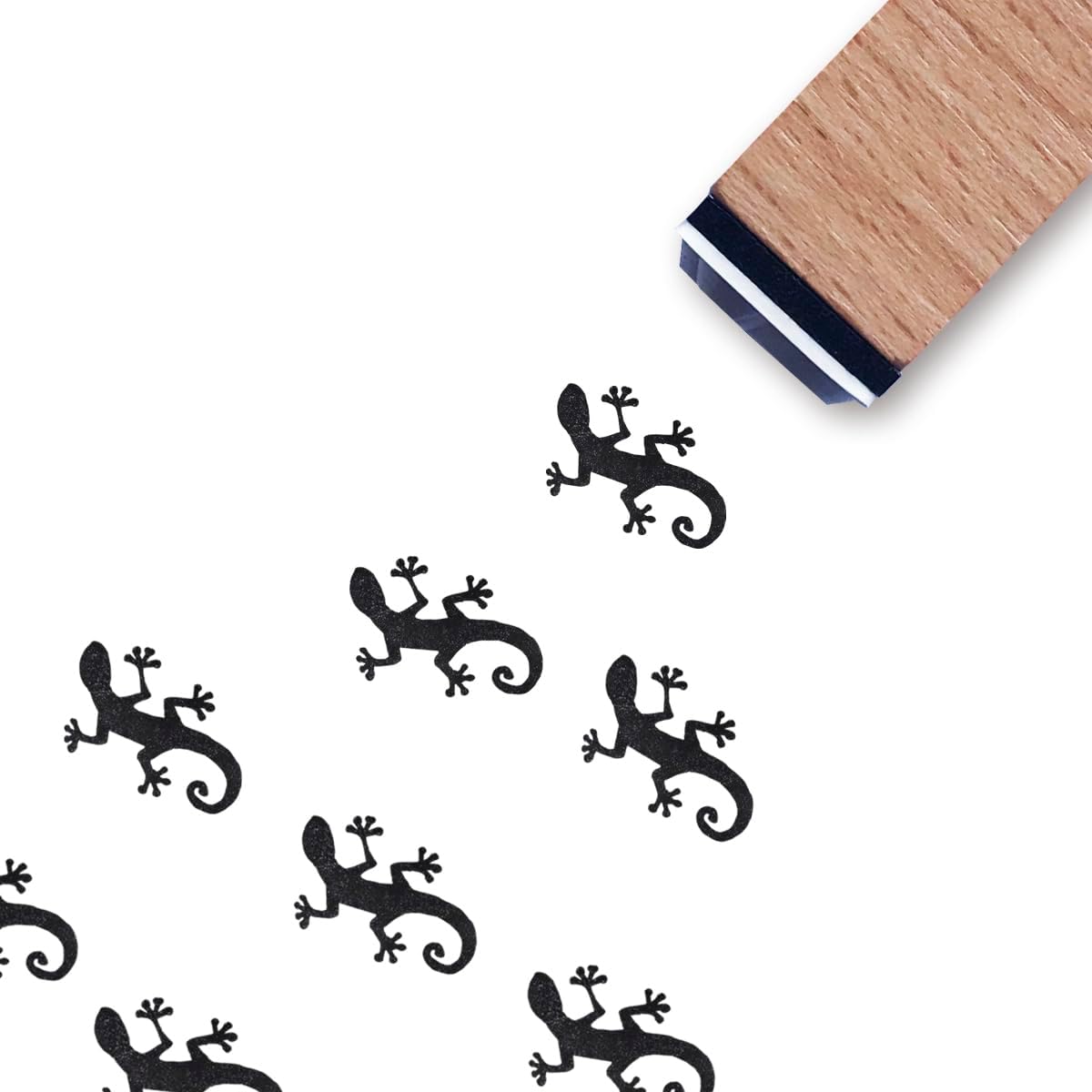 Amazon.com: Lizard Rubber Stamp, 3/5 Inch Small Mini Stamp for ...