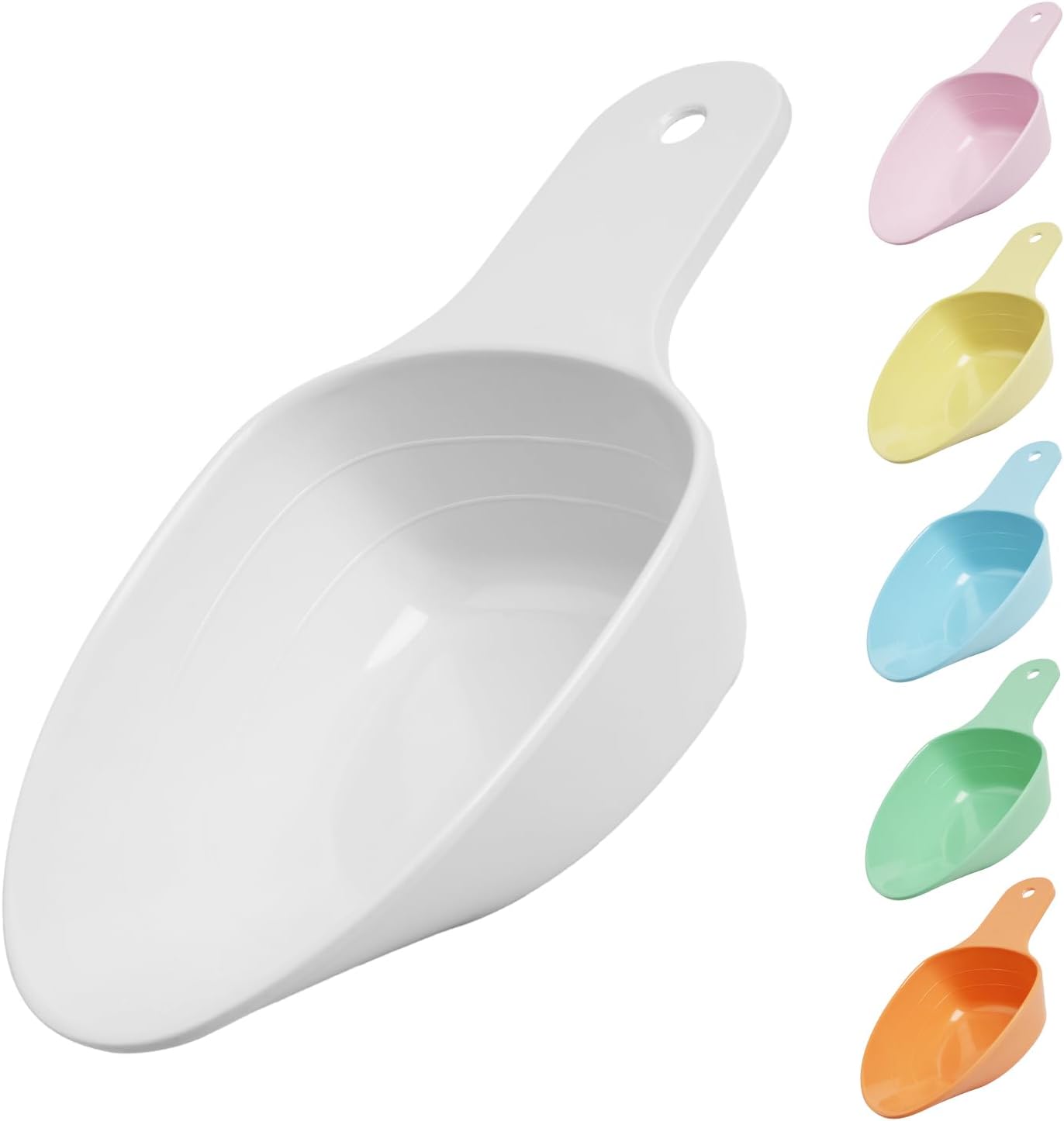 Amazon.com: HINMAY Pet Food Scoops Plastic Measuring Cups Set for Dog ...