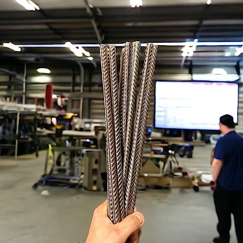 2x Reinforcing Steel Bars for Concrete Rebar Reinforcement Metal Rod ...