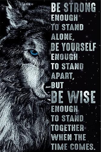 BE STRONG! Motivational Inspirational Quote Poster For Home Room Wall ...