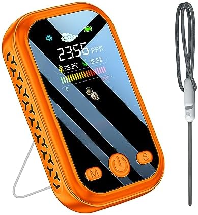 HAKINAKU Portable CO2 Detectors 3in1 Carbon Dioxide Monitor for Travel ...