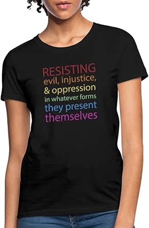 Spreadshirt Resisting Evil Injustice and Oppression | Equality Rainbow ...
