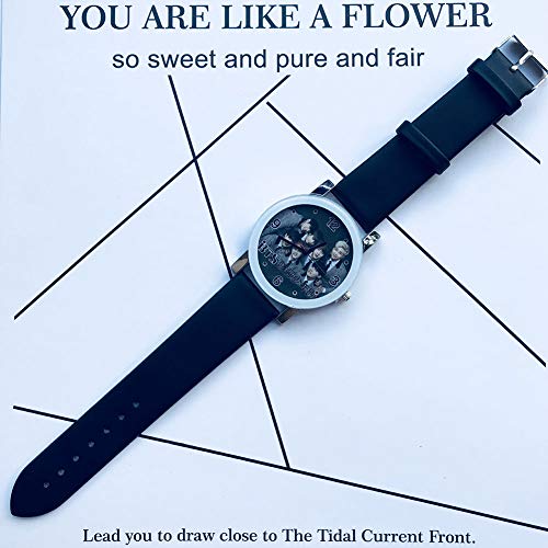 Buy Cianowegy Kpop BTS Bantan Boys Blackpink Watch Casual Leather ...