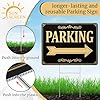 Amazon.com : Menkxi 10 Pcs Parking Sign with Stake, Corrugated Plastic ...