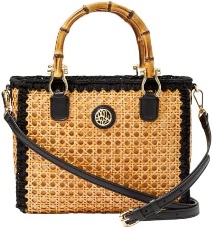 Amazon.com: Lilly Pulitzer Greydon Cane Mini Tote Natural x Onyx ...