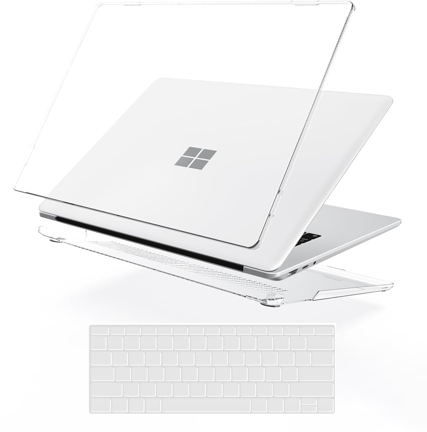 T Tersely Clear Case for 13.5 Inch Microsoft Surface Laptop 5/4/3 with ...